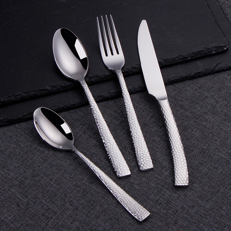 Wholesale Stainless Cutlery Set, Modern Hammered Flatware in Bulk ...